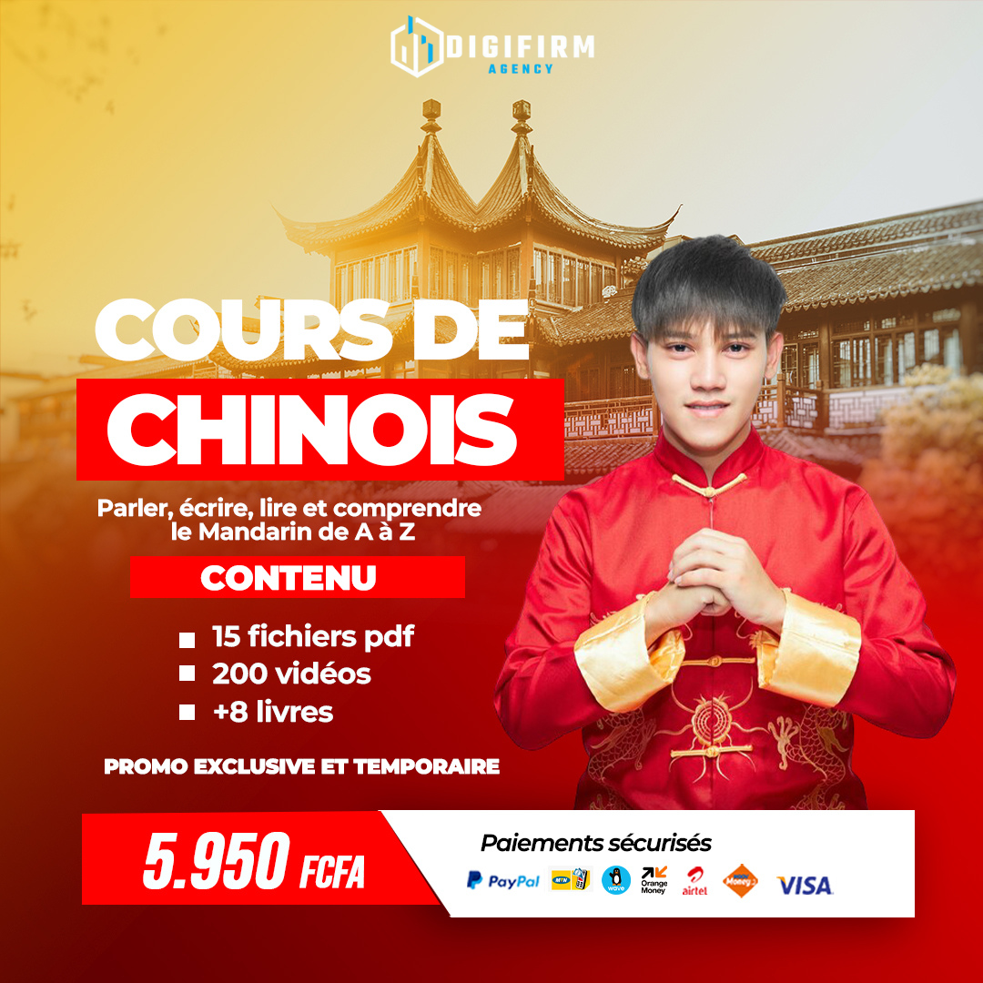 COURS DE MANDARIN (CHINOIS) - Digifirm Agency